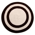 Saffron Fabs Bath Rug, 36" Round, Two Tone Reversible Solid Color ...