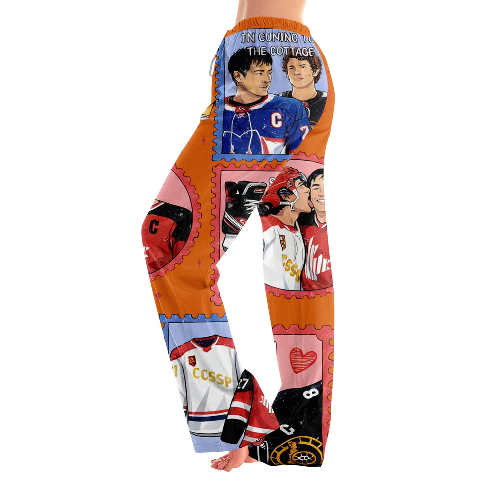 Saffron Heated Rivalry Mens Pajama Pants Lounge Boyfriends Pajama ...