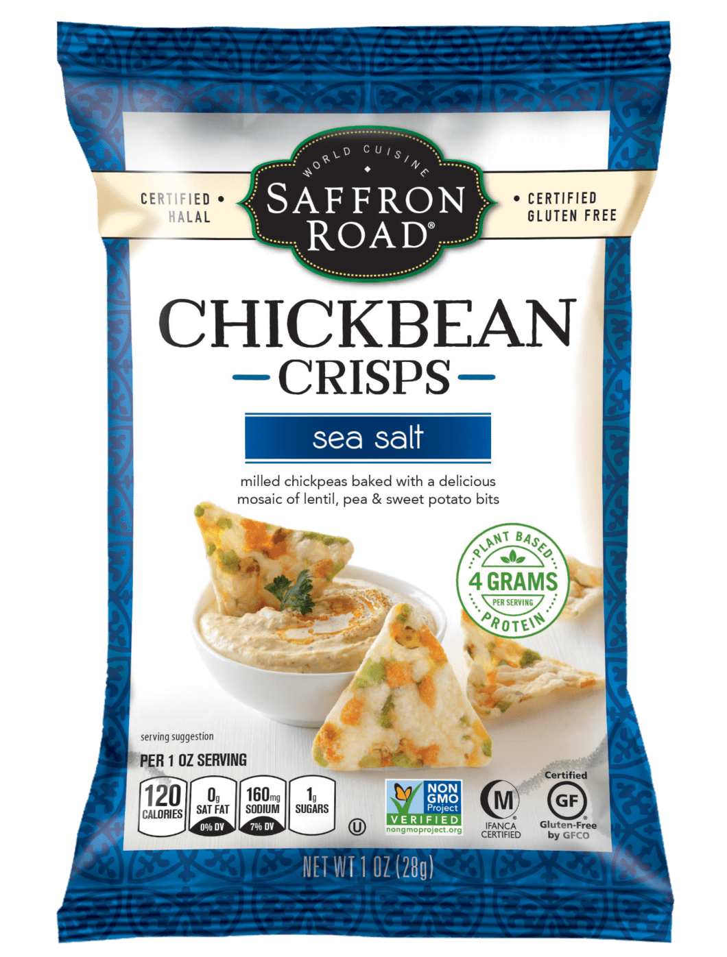 Saffron Road Chickbean Crisps Sea Salt - Walmart.com