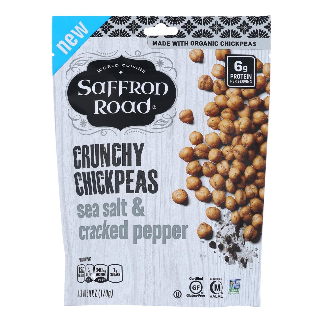 Saffron Road - Chickp Crnchy Sslt&p - Case Of 6-5.4 Oz - Walmart.com