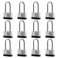 SafiSwords 12-Pack Keyed Alike Laminated Steel Padlocks, 1-3/4" Wide ...