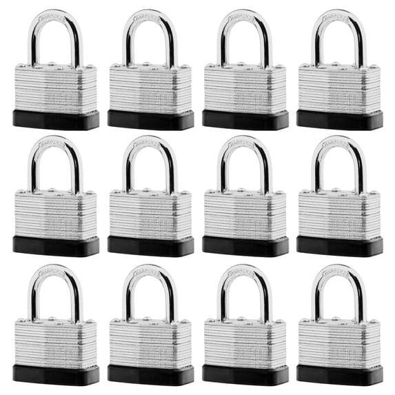 SafiSwords 12-Pack Keyed Alike Laminated Steel Padlocks Keys, 1-3/4 ...