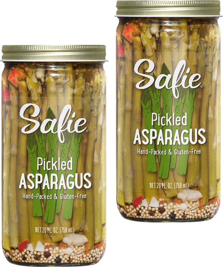 Safie Foods Hand-Packed Mild Pickled Asparagus, 2-Pack, 26 oz. Jars ...