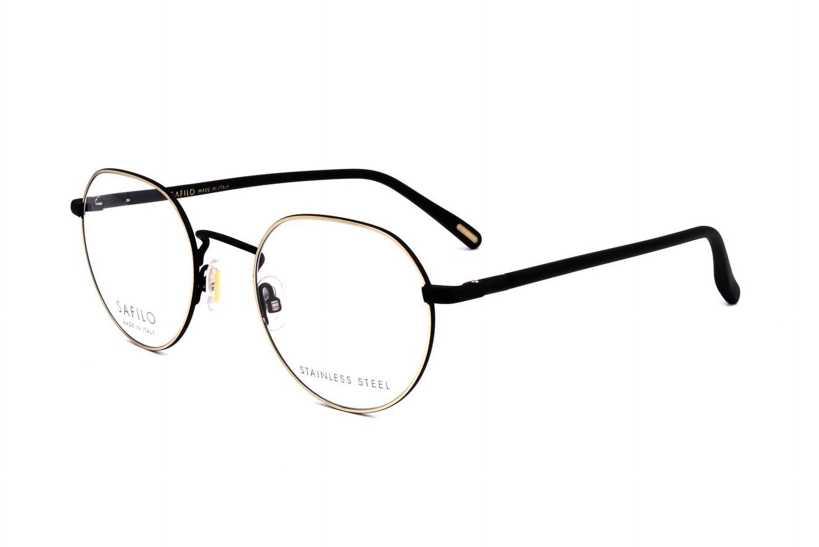 Safilo eyeglasses BUSSOLA 11 MAN 51/21/145 I46 MATTE BLACK GOLD ...