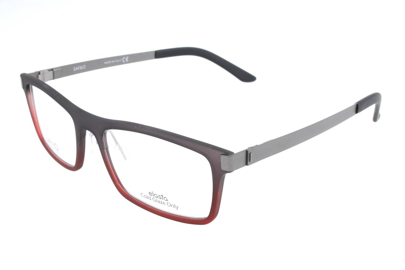 Safilo eyeglasses SA 1056 MAN 52/18/145 UJW GREY BURGUNDY RUTHENIUM ...