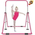 Safly Fun Gymnastics Bar for Kids, Height Adjustable Junior Training ...