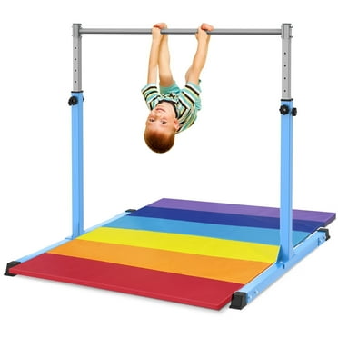 Safly Fun Gymnastics Bar for Kids, Height Adjustable Junior Training ...