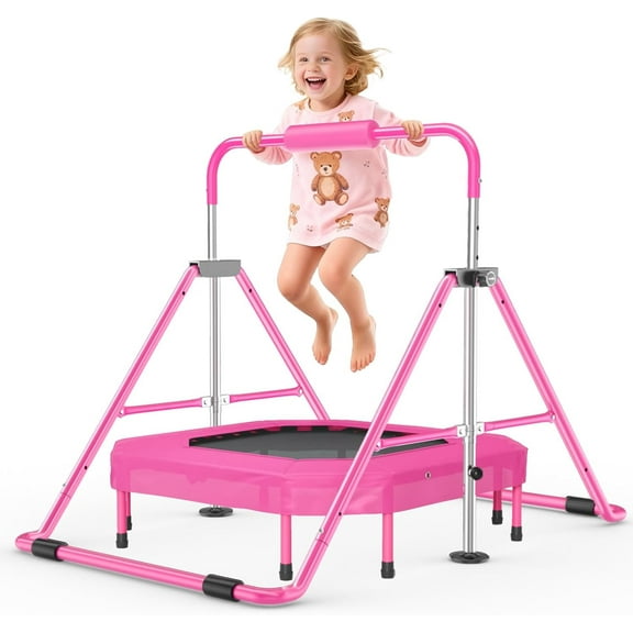 Foldable Gymnastics Bar for , Adjustable 35"-51", Sturdy 145 lbs ...