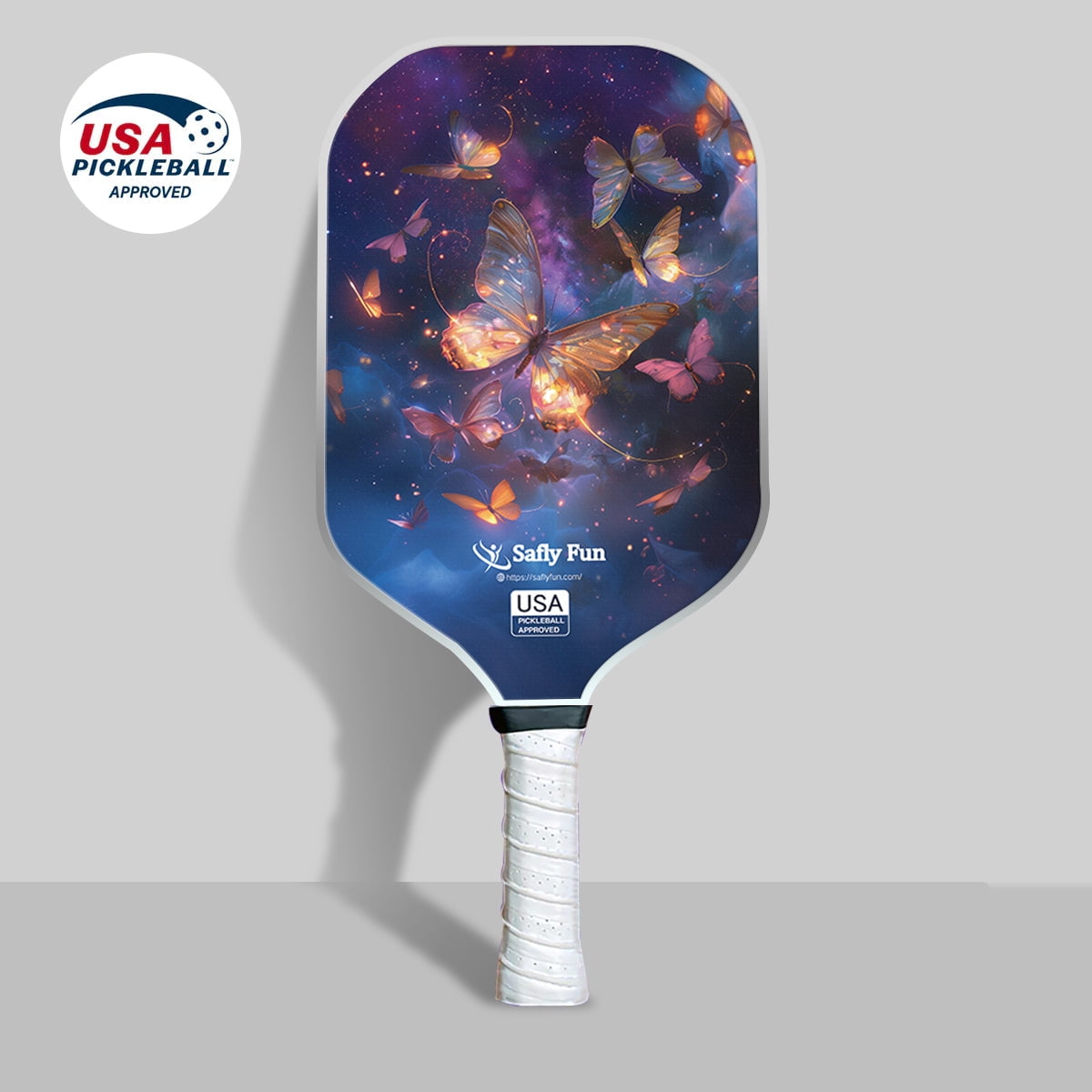 Safly Fun Pickleball Paddles Set of 2 - USAPA Certified - Butterfly ...