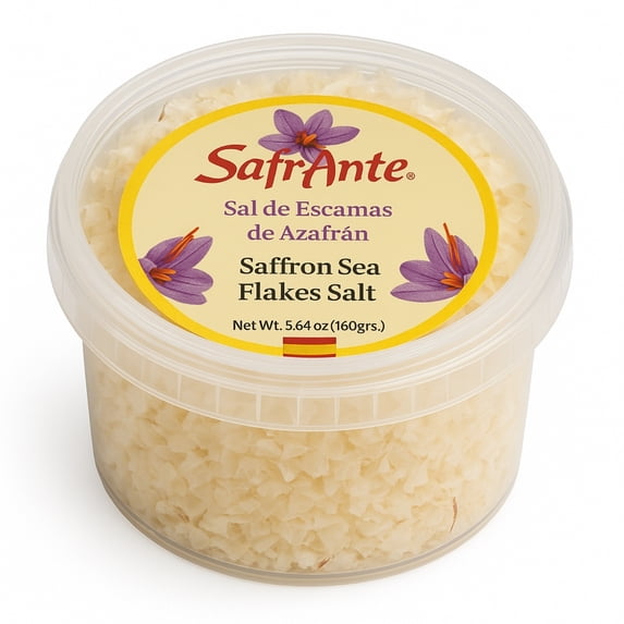 Safrante Sea Salt Flakes with Saffron, Premium Culinary Salt from Spain ...