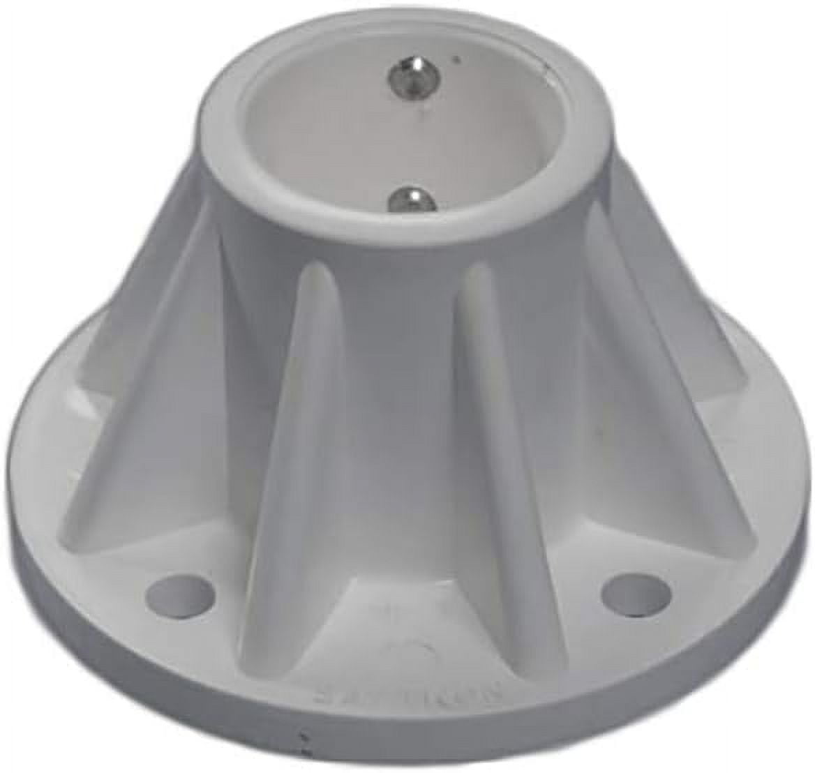 Saftron 3 inch White Surface-Mount Base for 1.9 inch OD Swimming Pool ...