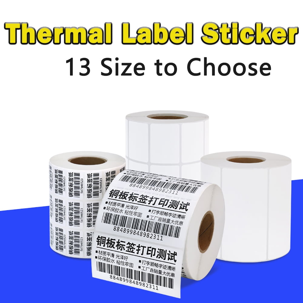 SagaSave 1 Roll Thermal Sticker Labels Blank Self-Adhesive Labels ...