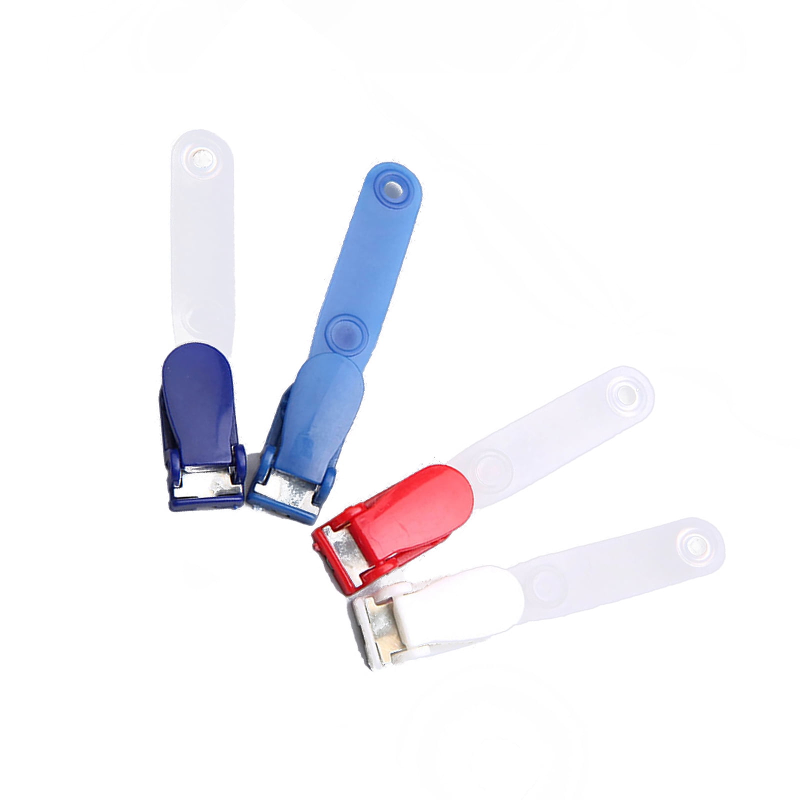 SagaSave 100/400Pcs ID Card Crocodile Flip Clip for Badge Cards Name ...