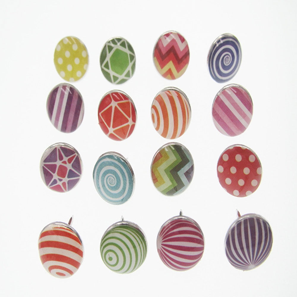 SagaSave 100Pcs Decorative Drawing Pins Push Pins Thumb Tacks for ...