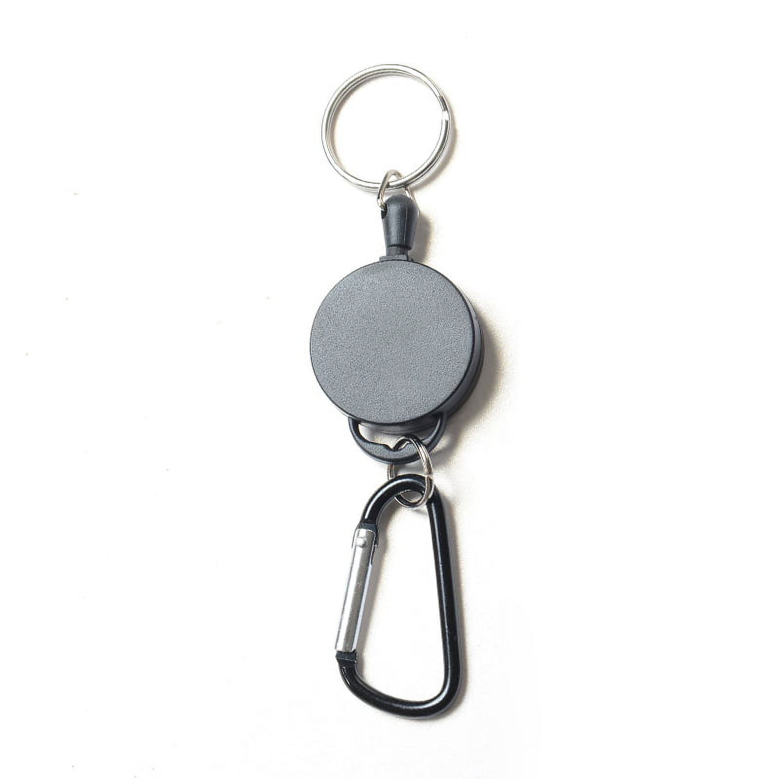 SagaSave 2 Pack Retractable Key Chain Badge Holder Reel Clip Anti-Lost ...