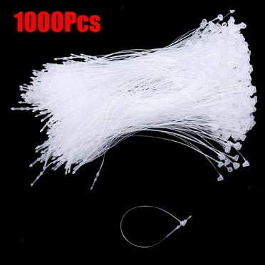Wideskall 5" inch Snap Lock Pin Security Loop Plastic Price Tag ...