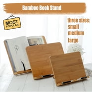 Adjustable Wooden Book Stand with Page Paper Clip Lightweight Flexible ...