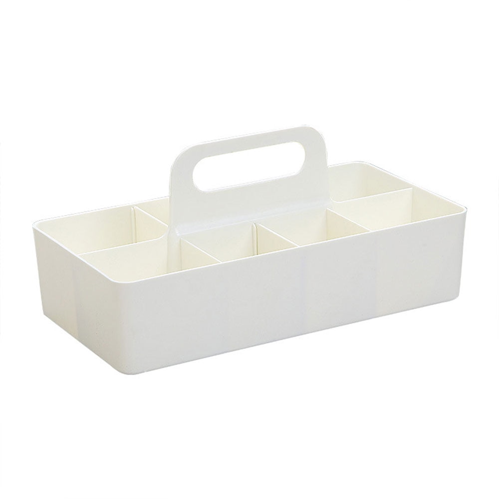 SagaSave Portable Plastic Desktop Divided Storage Box with Handle ...