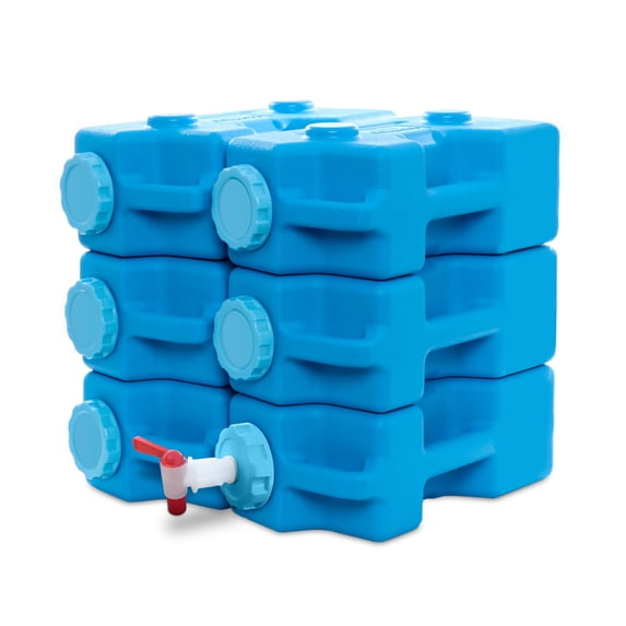 Sagan AquaBrick 6 Pack - Water & Food Grade Plastic Storage Container ...