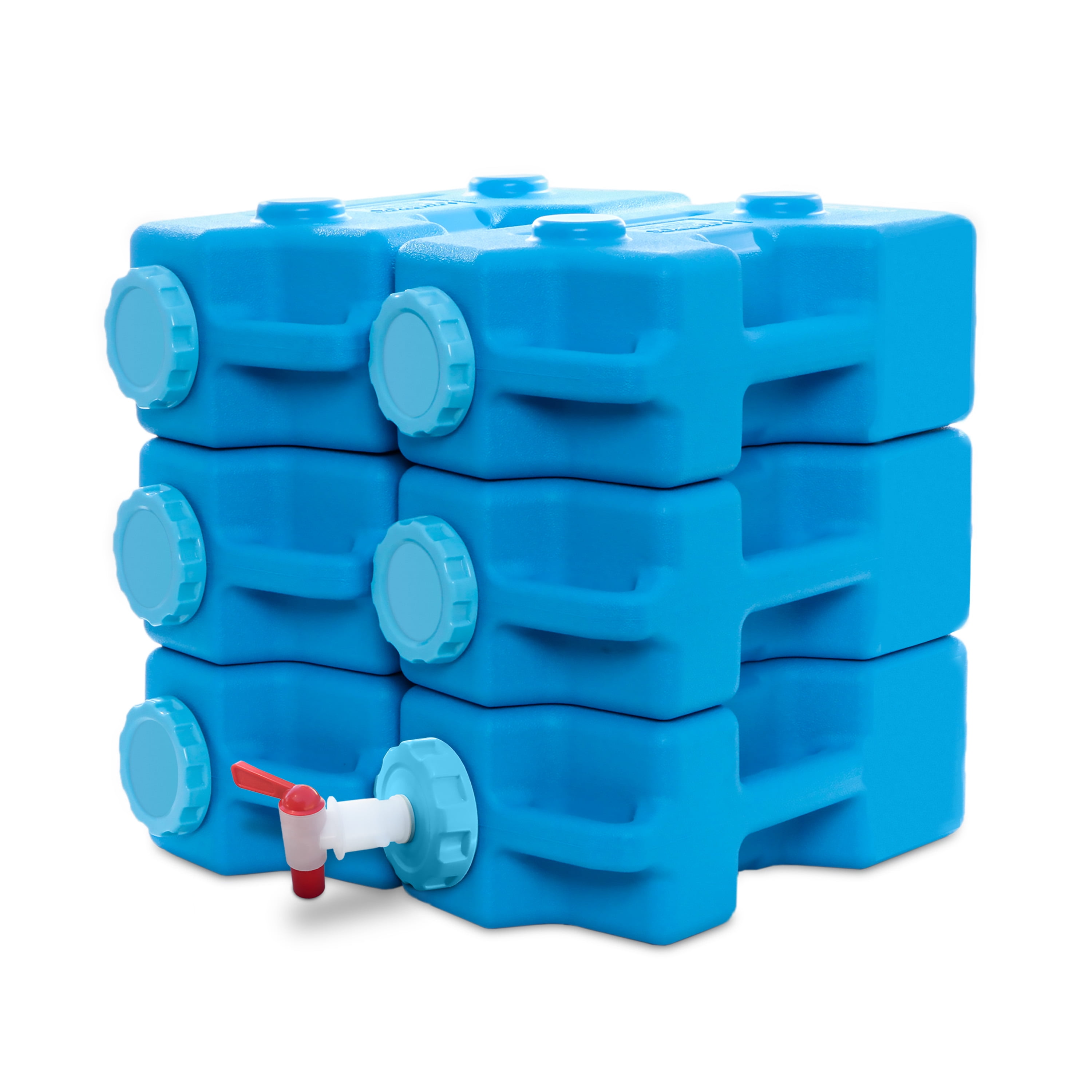 Sagan AquaBrick 6 Pack - Water & Food Grade Plastic Storage Container ...
