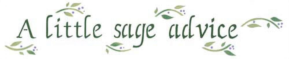 Sage Advice Wall Stencil SKU #1797 by Designer Stencils - Walmart.com