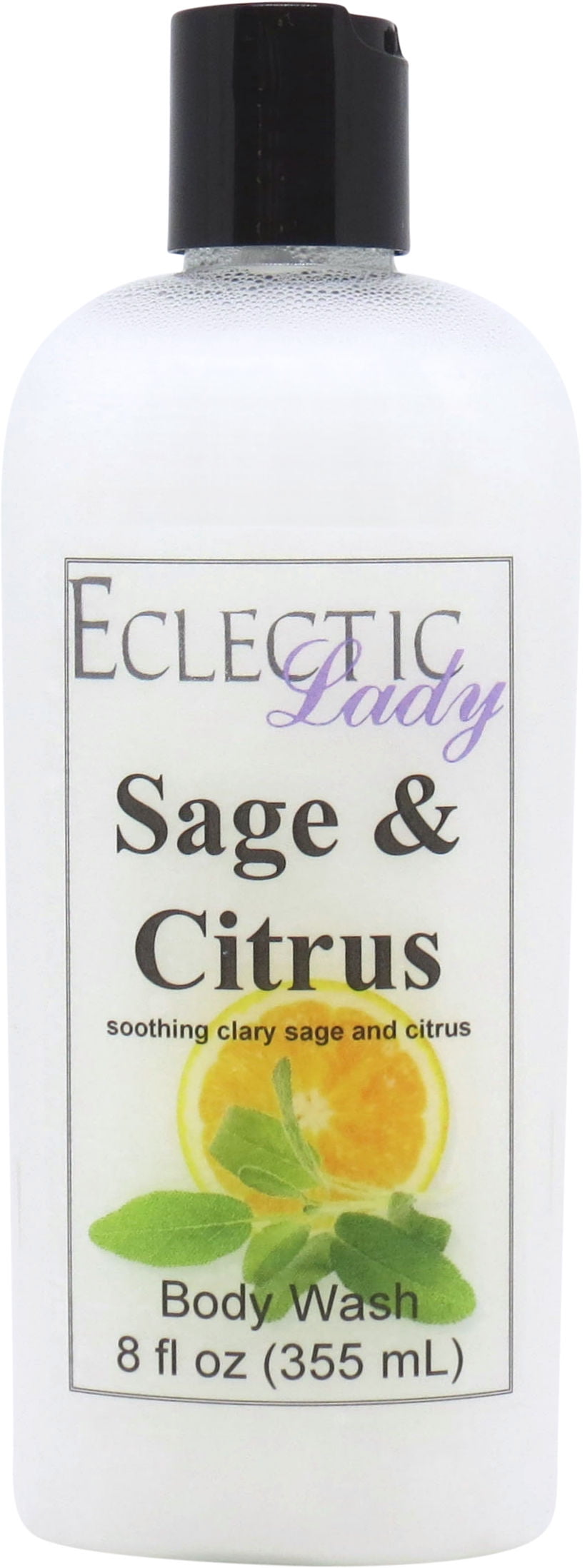 Sage And Citrus Body Wash by Eclectic Lady, Liquid Shower Gel for Women ...