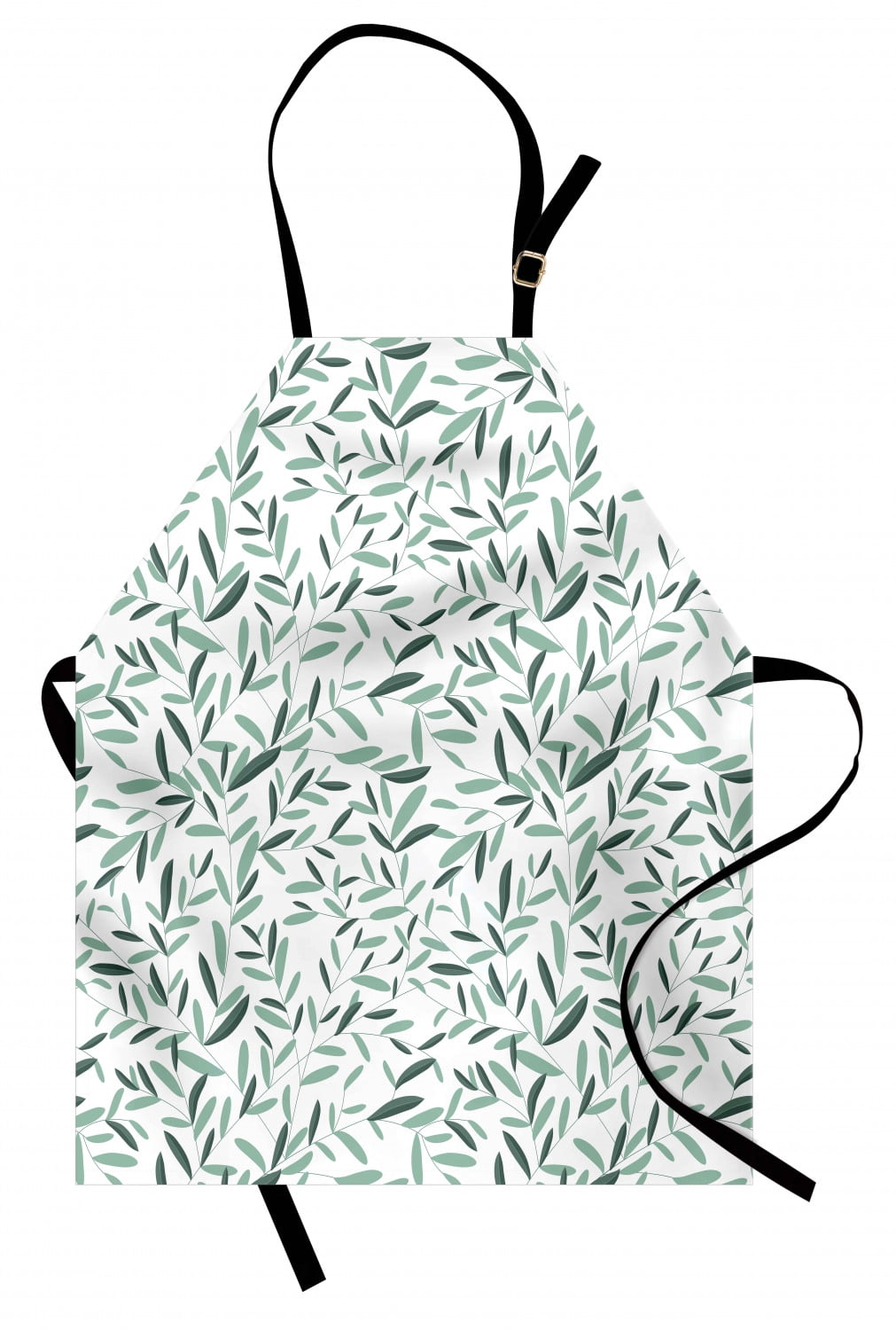 Sage Apron, Pattern with Leaves Environment Nature Simplicity Summer ...