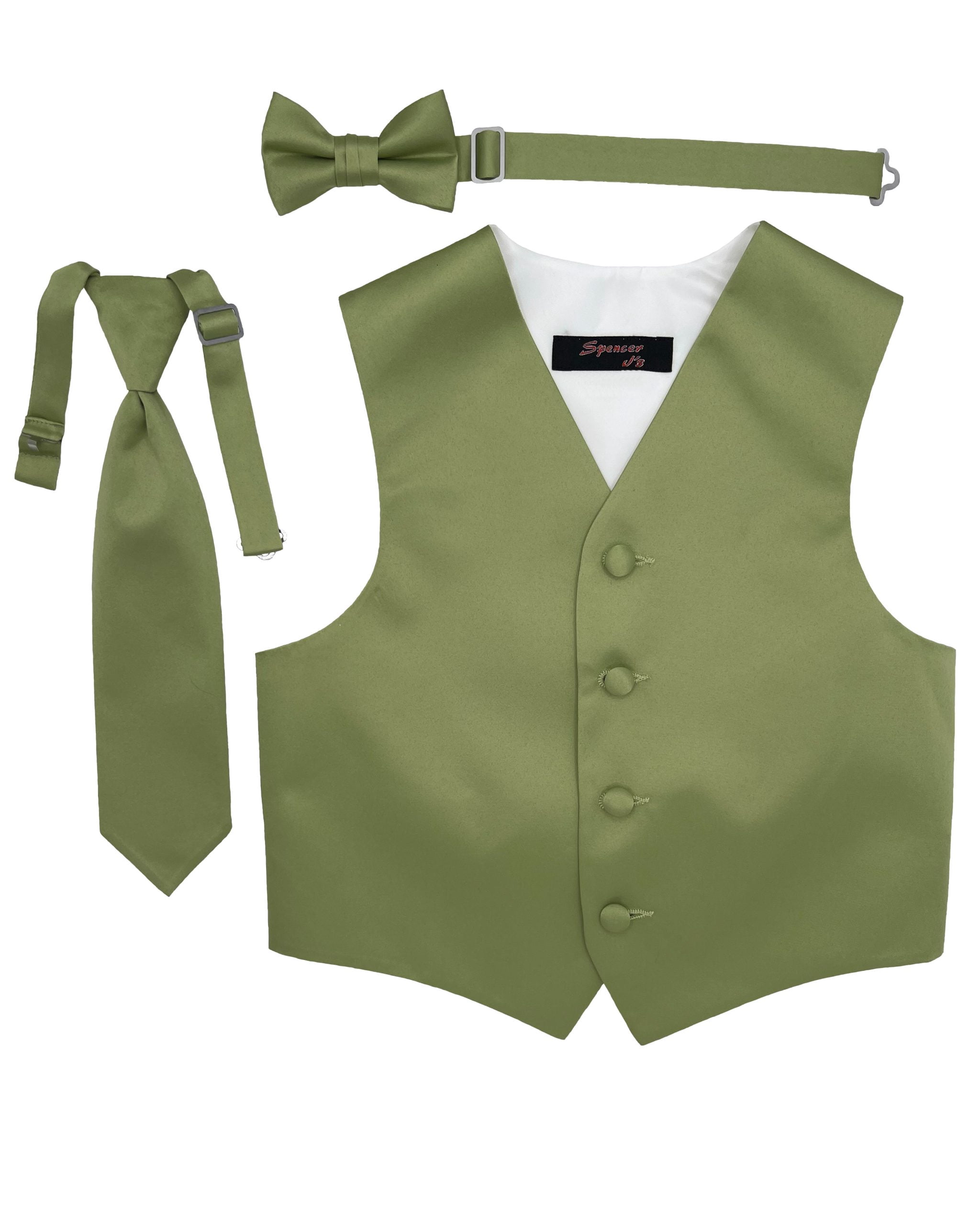 Sage Boys Satin Vest Spencer J - Boys 9-10 - Walmart.com
