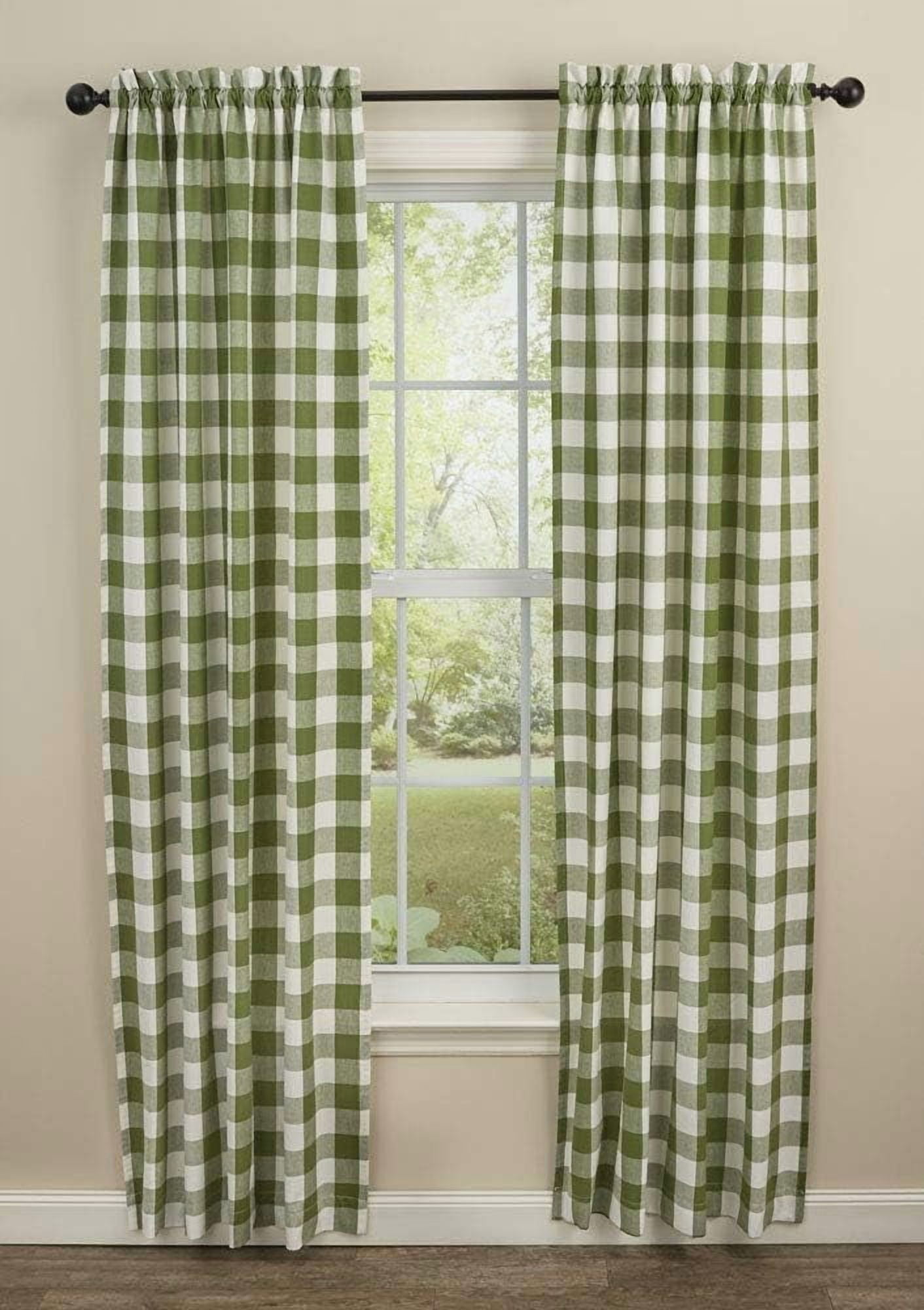 Sage Buffalo Check Lined Panels 72'' X 84'' - Walmart.com