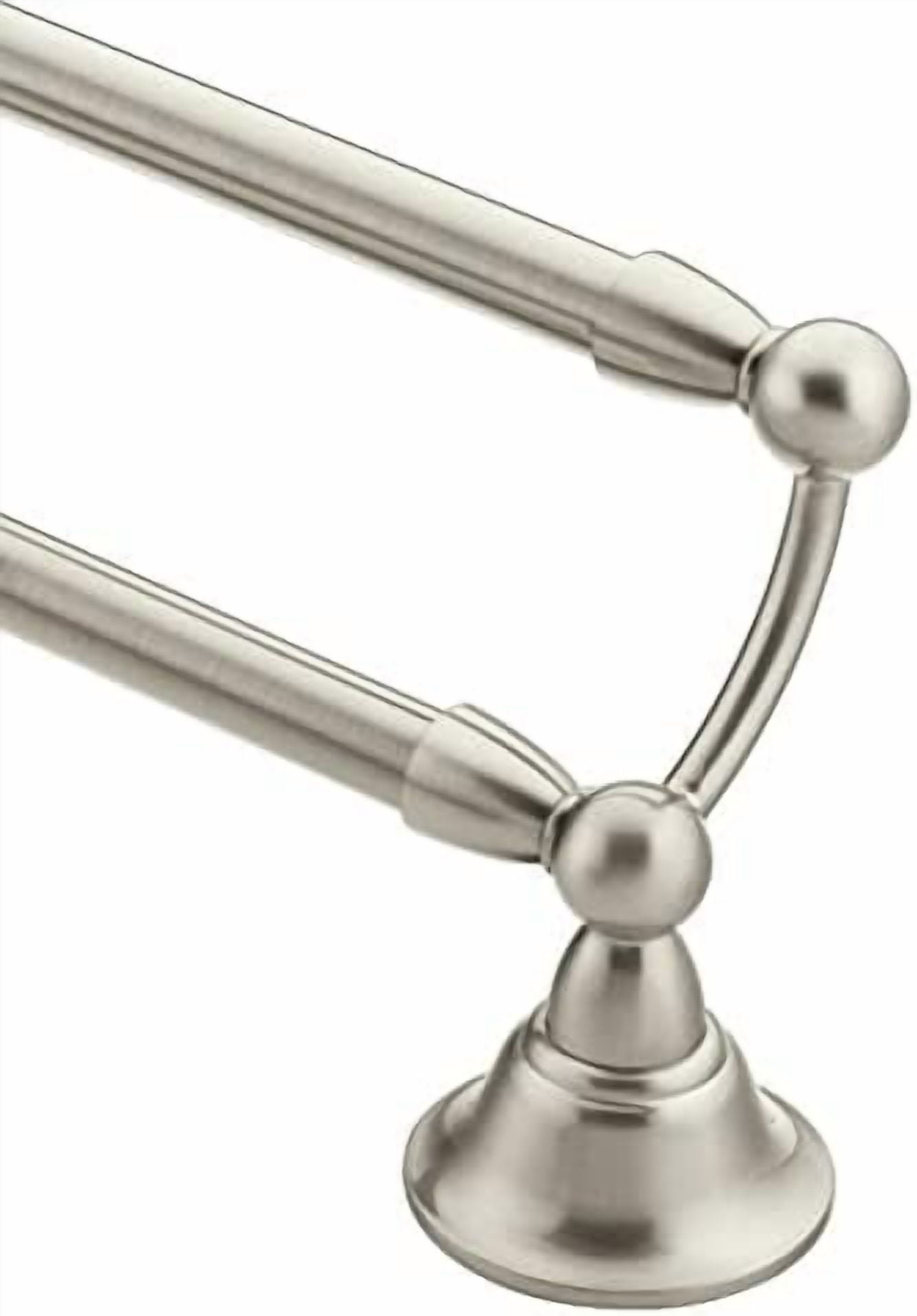 Sage Collection Spot Resist Brushed Nickel 24-Inch Double Bathroom ...