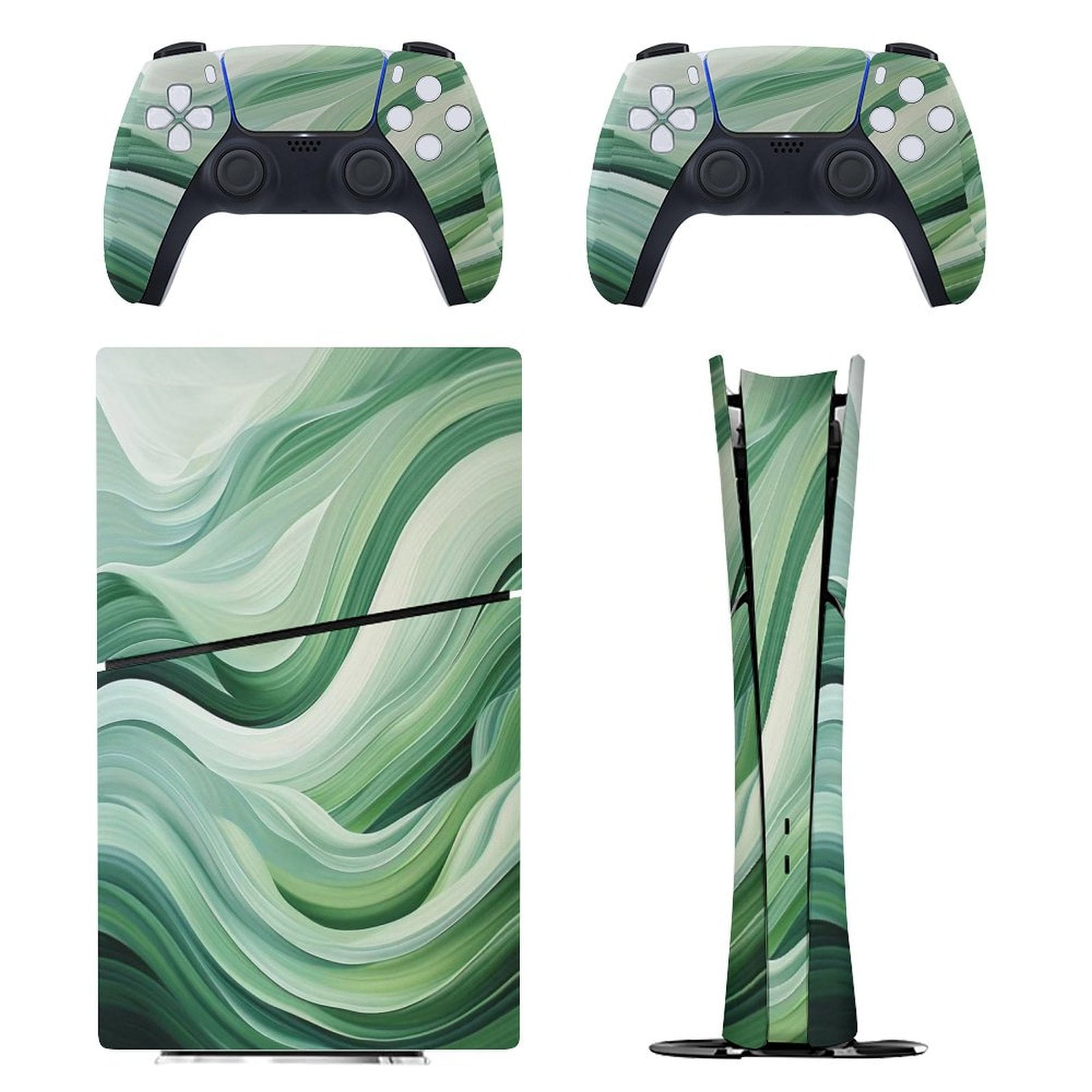 Sage Green Abstract Art PS5/PS5 Slim Digital Disc Skin Sticker For ...