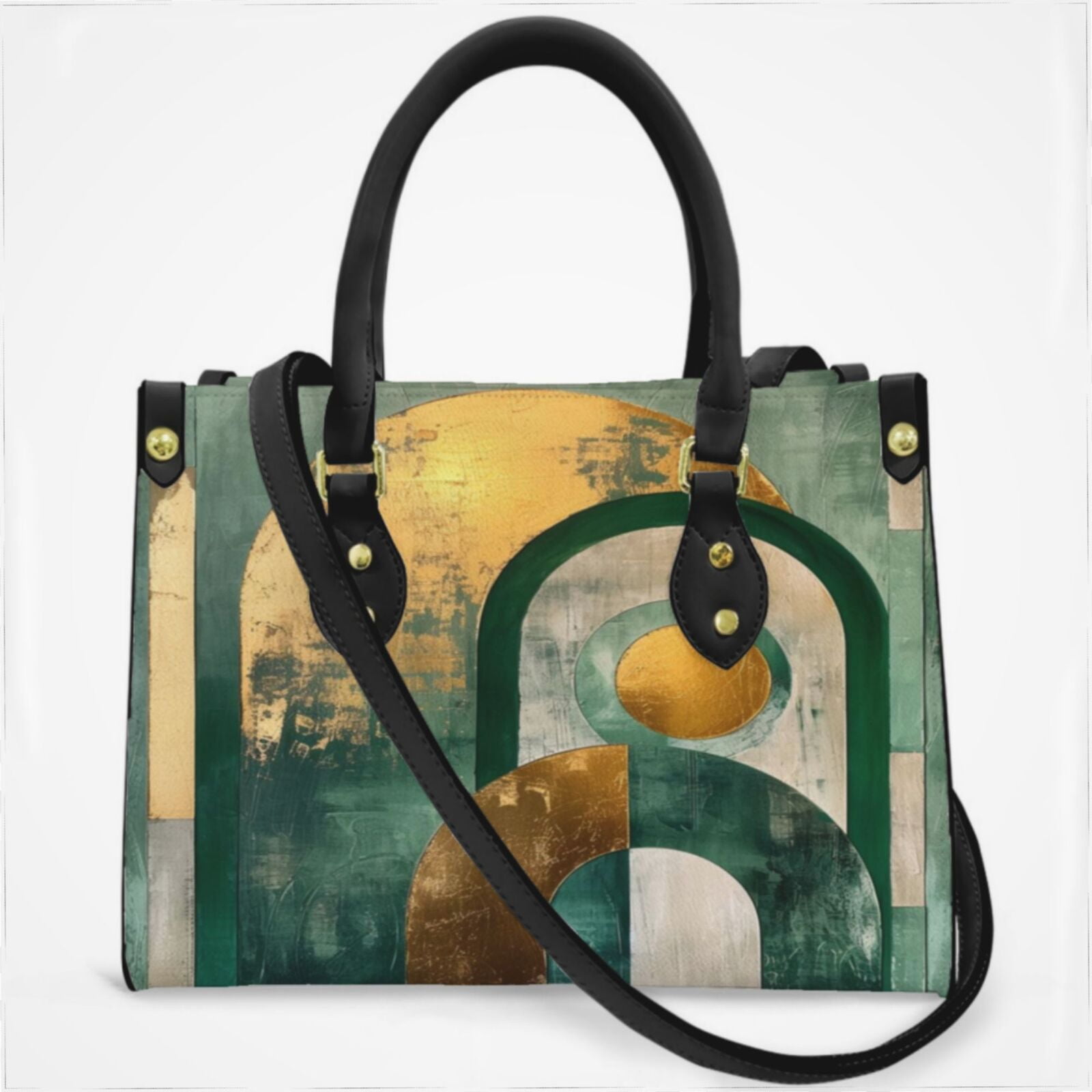 Sage Green And Gold Abstract Texture Cross Body Bags For Women Small ...