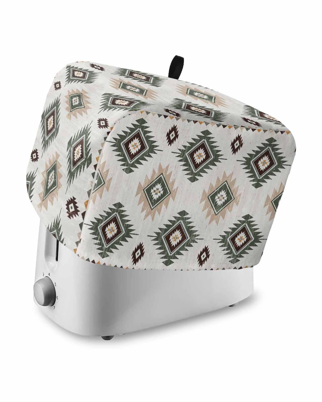 Sage Green Aztec Small Toaster Cover 2 Slice, Kitchen Appliance Covers ...