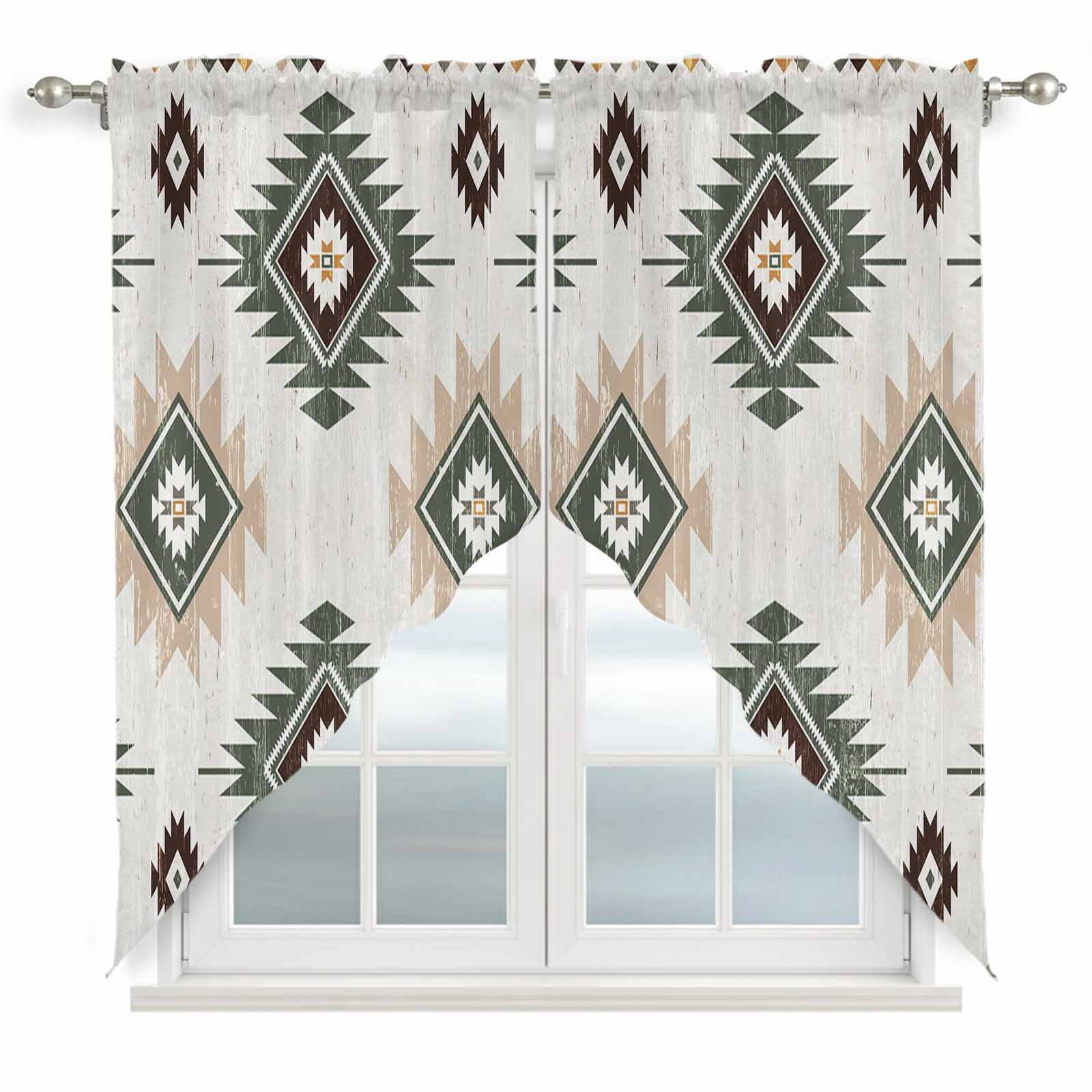 Sage Green Aztec Swag Curtains Southwest Boho Ethnic Chic Motifs Swag ...