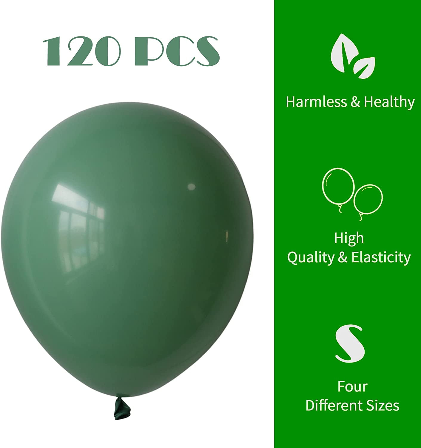 Sage Green Balloon Arch Kit- 120Pcs Balloon Garland Kit 18/12/10/5 Inch Lat - Walmart.com