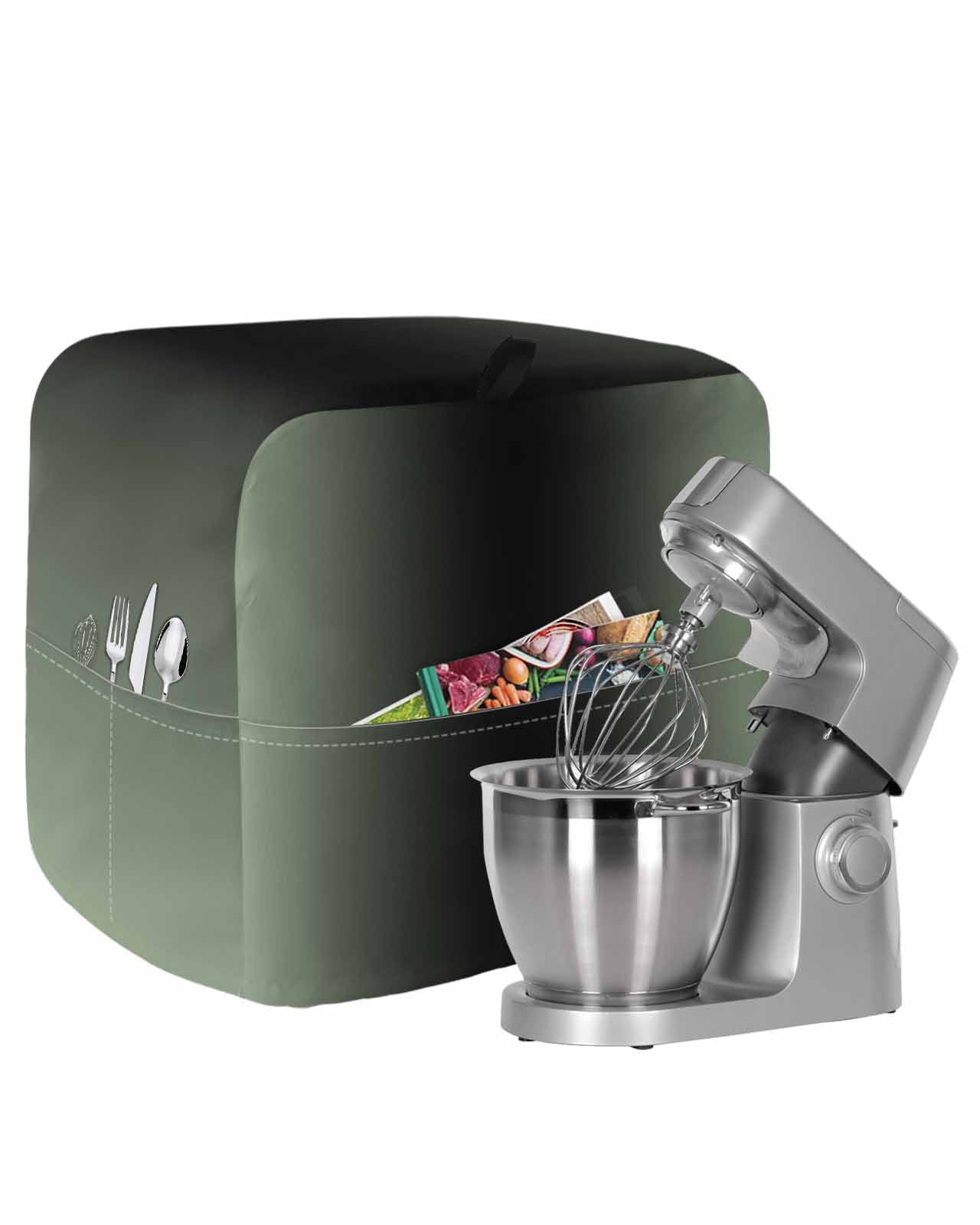 Sage Green Black Ombre Stand Mixer Dust Cover with Storage Pocket ...