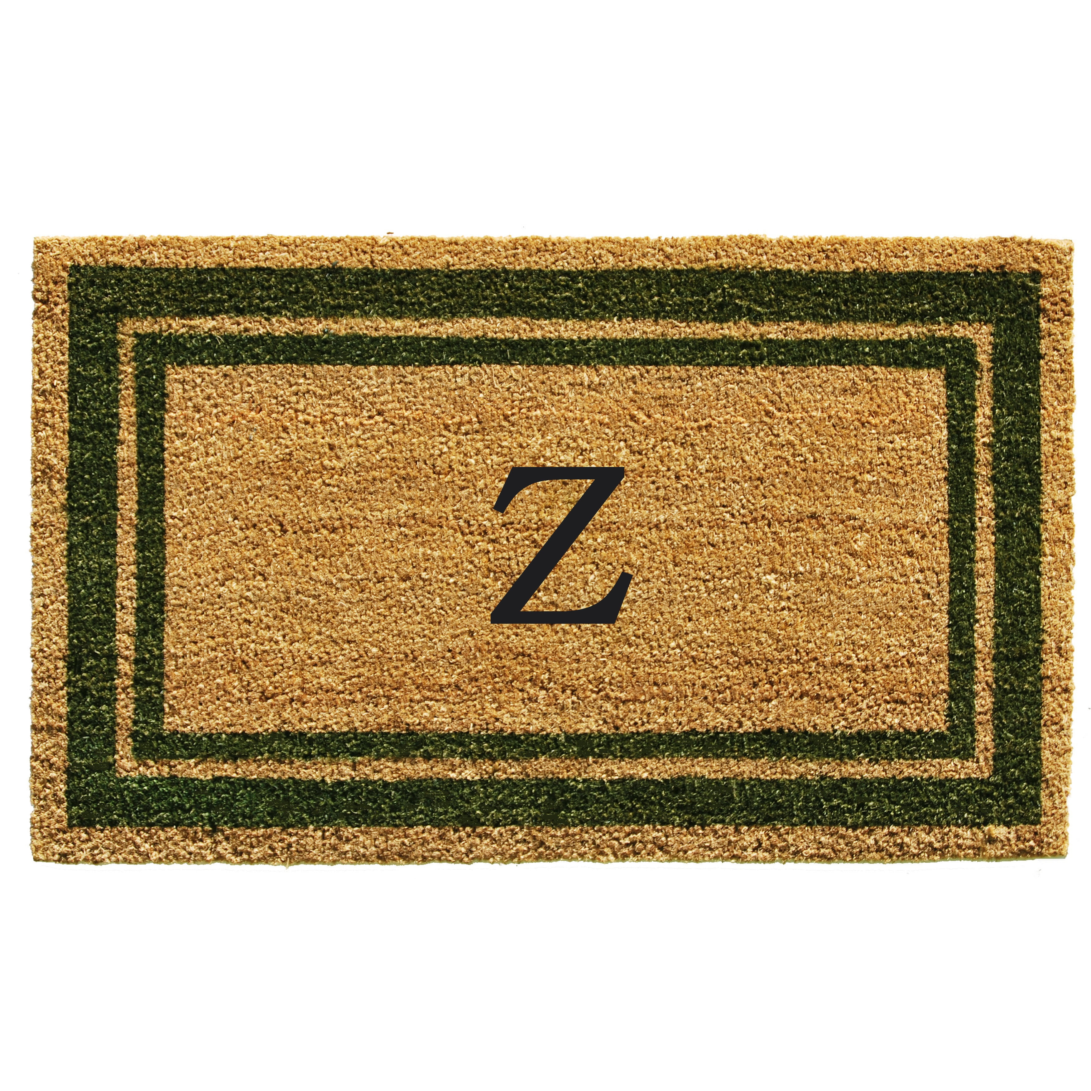 Free Shipping! Momentum Mats Sage Green Border Monogram Doormat Letter ...