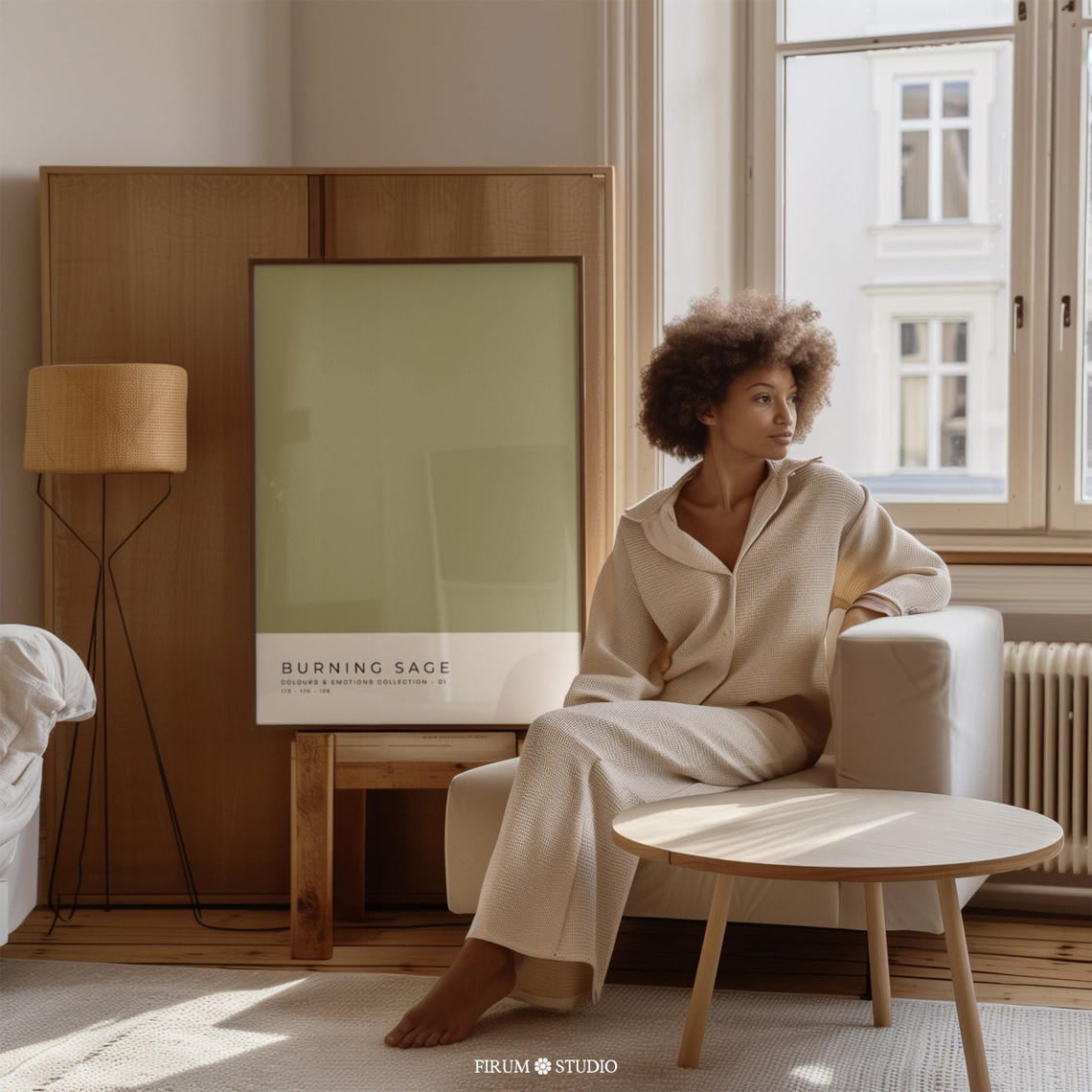 Sage Green Color Block Printable Wall Art, Earthy Wall Decor, Living ...