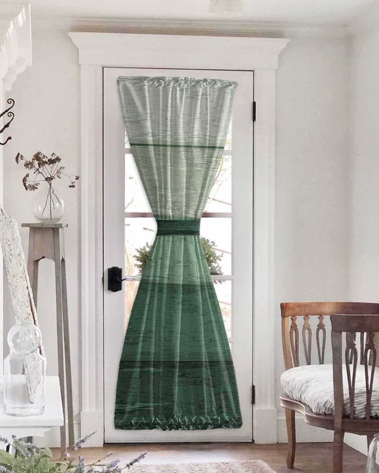 Sage Green Door Curtains for Doorway Privacy, Blackout French Door ...