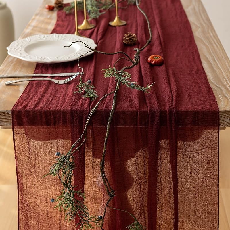 Sage Green Easter Table Runner Cheese Cloth 120inch 10 Feet Rustic ...