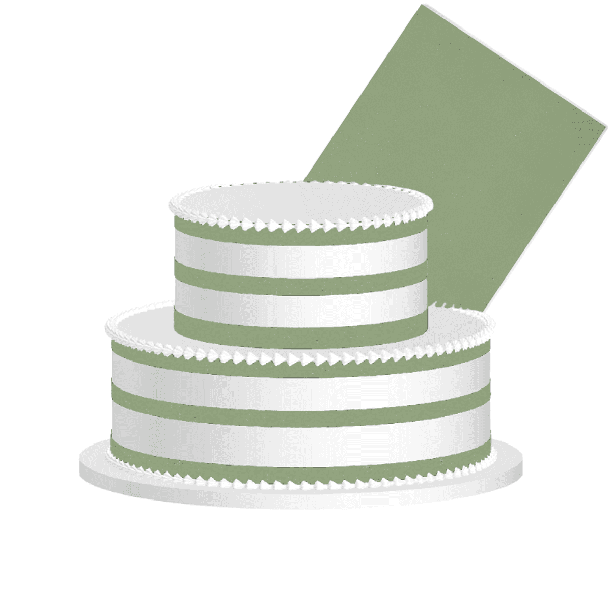 Sage Green Edible Frosting Sheet Premium Icing Sheet for Cakes ...