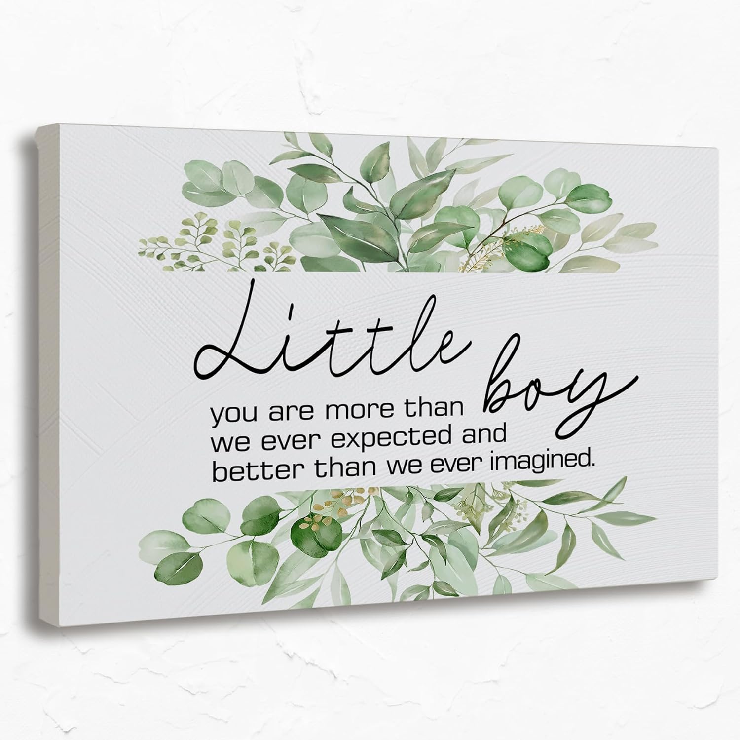 Sage Green Eucalyptus Wall Art, Botanical Plant Olive Green Leaf Boys ...