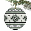 Sage Green Eucalyptus Leaves Watercolor Christmas Ceramic Ornament 2025 ...