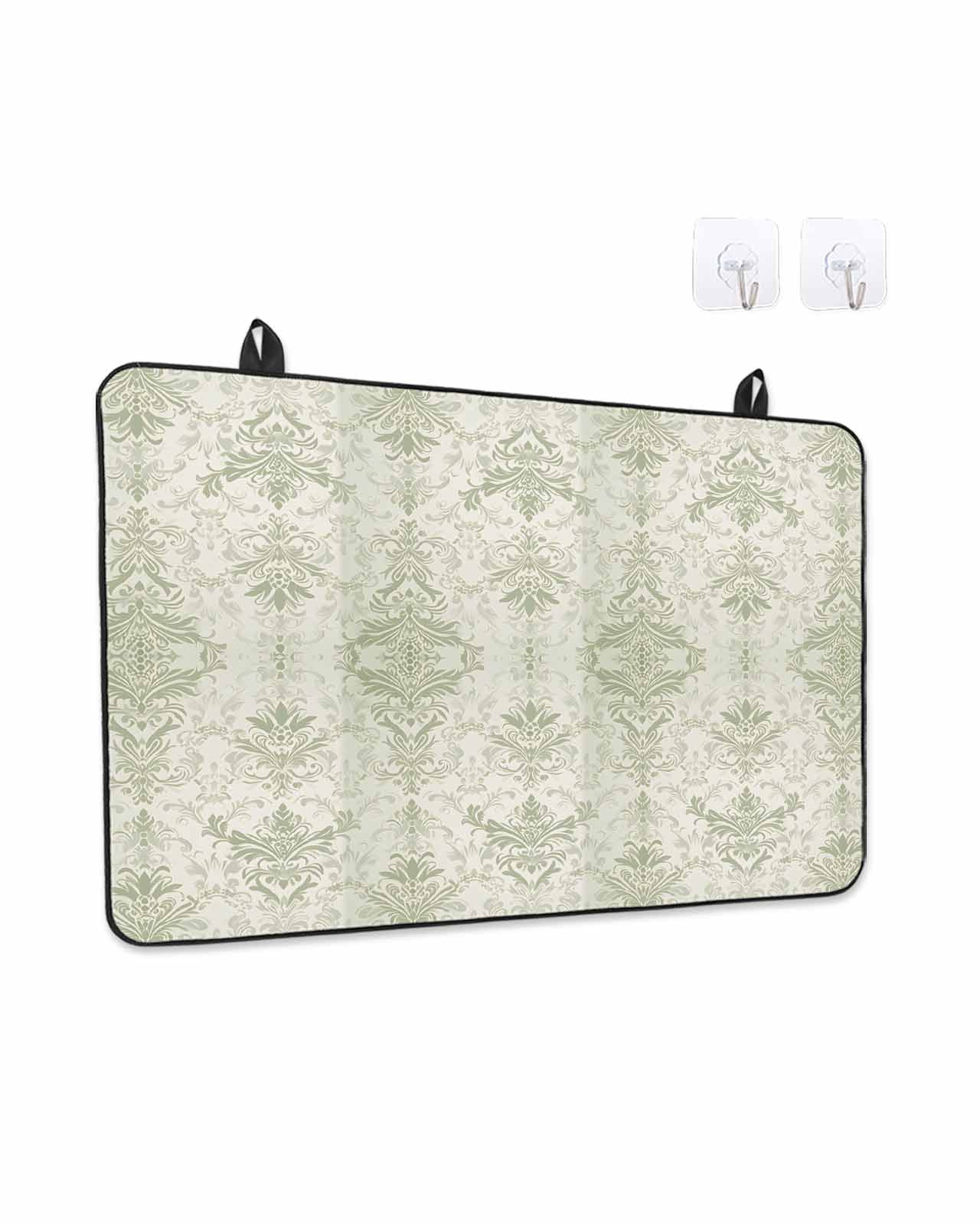 Sage Green Floral Boho Stove Top Covers for Electric Stove, Kitchen ...