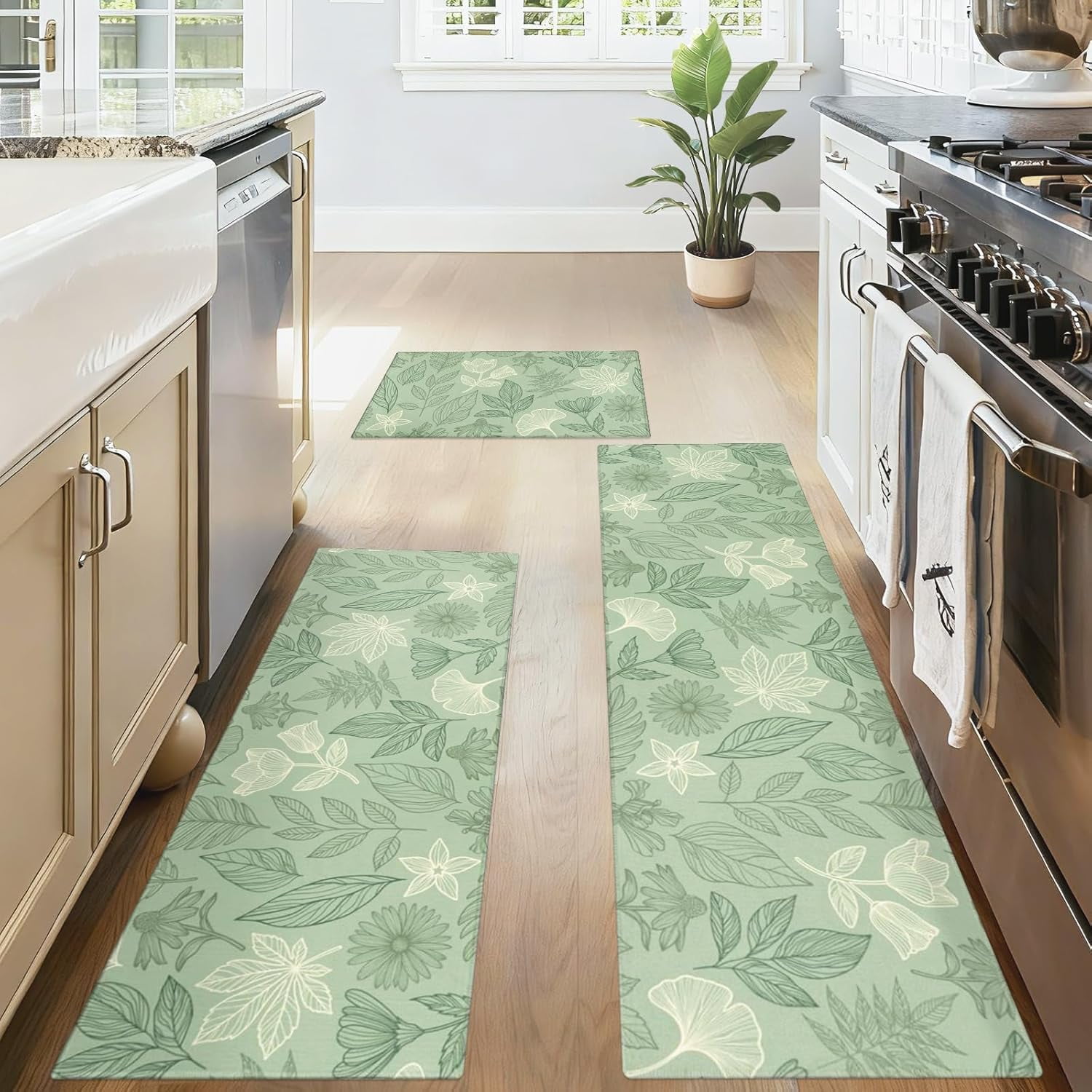 Sage Green Kitchen Rugs