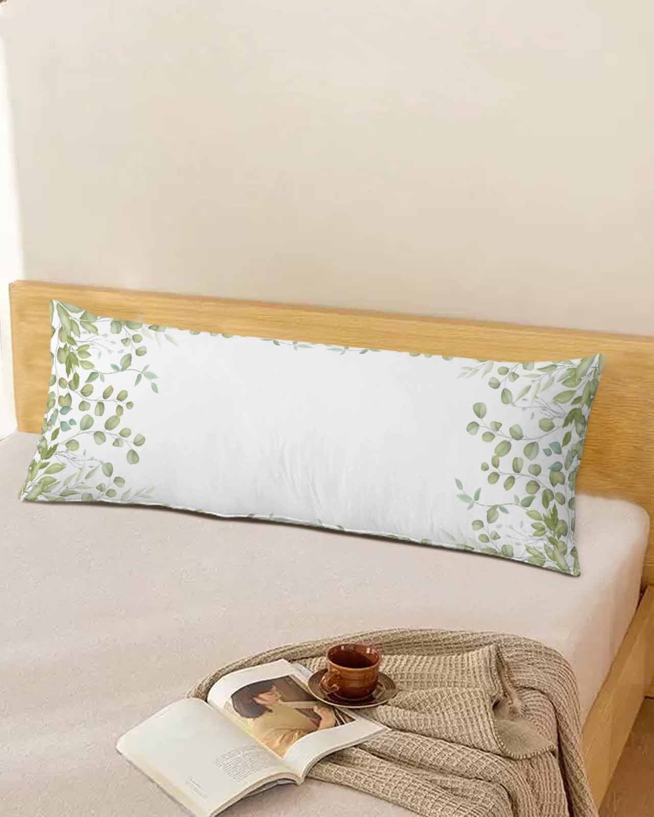 Sage Green Floral Throw Pillow Cover,Spring Flowers Leaves Watercolor ...