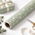 Sage Green Floral Vine Gift Wrap Paper Roll, 17.5 In x 26 Ft - Walmart.com