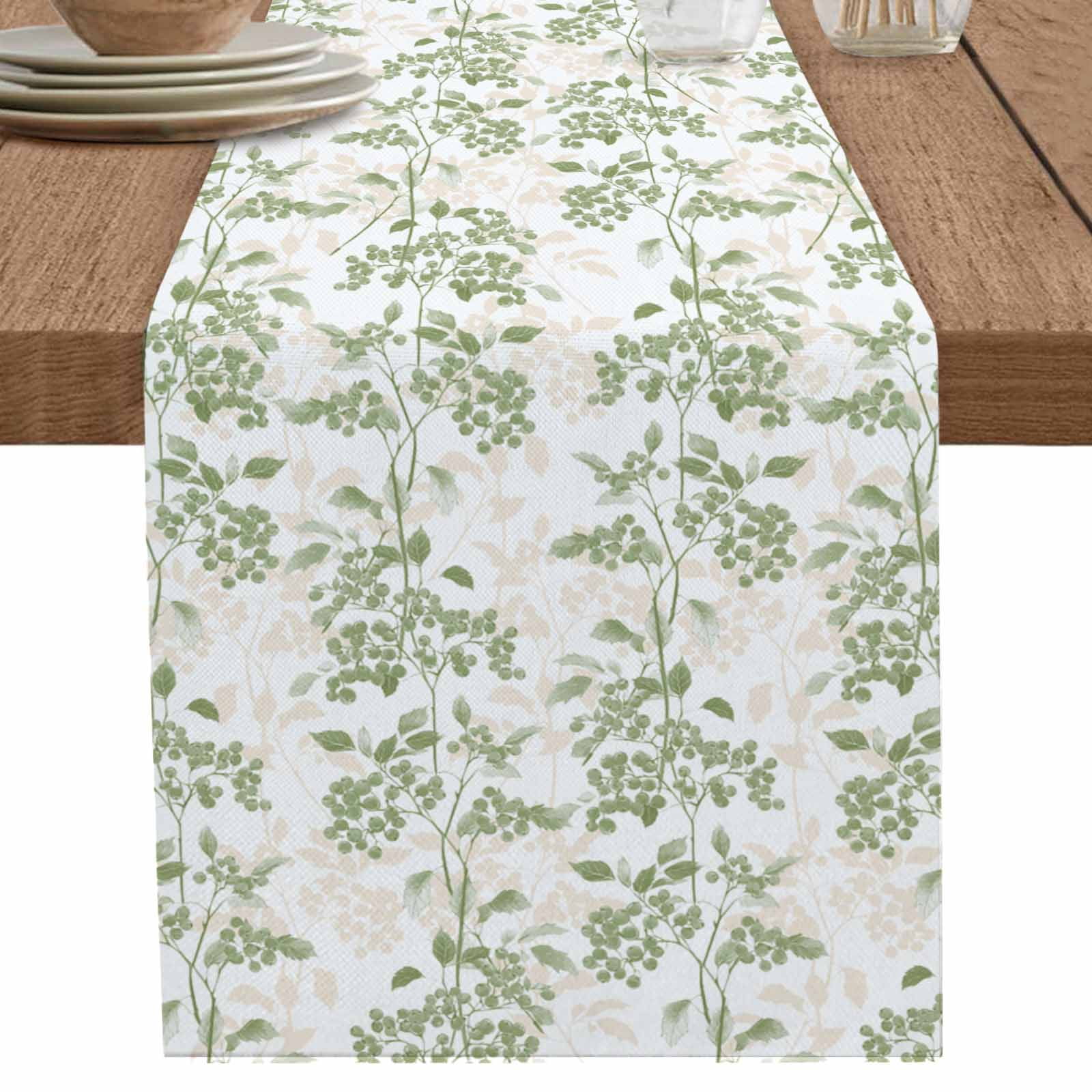 Sage Green Fruit Table Runner 120 Inches Long for Dining Table Decor ...