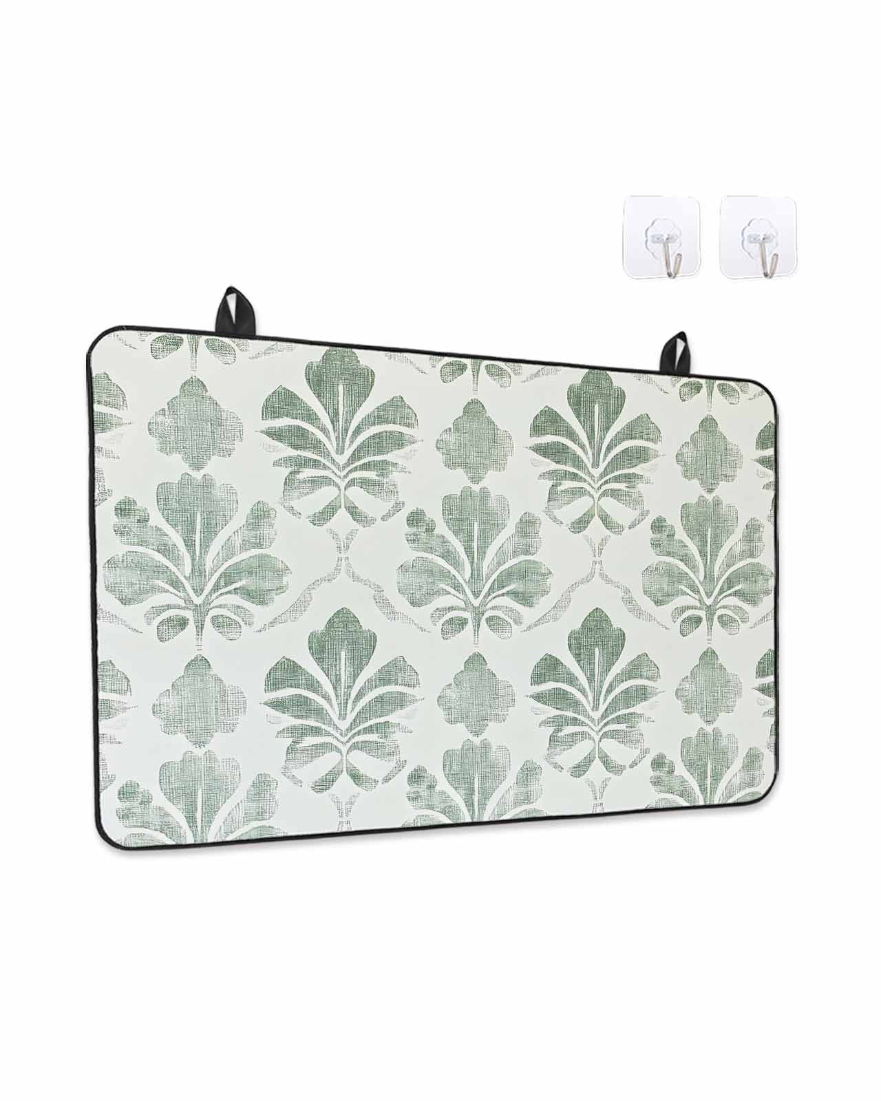 Sage Green Geometric Stove Top Covers for Electric Stove, Kitchen Glass ...