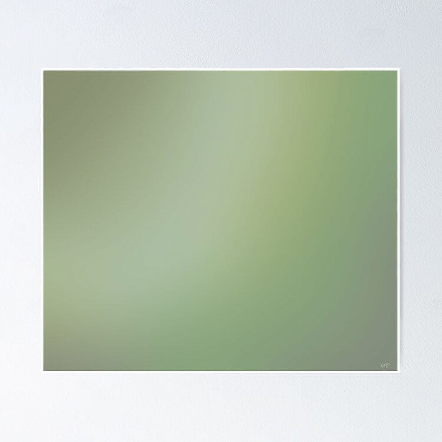 Sage Green Gradient Poster- Unframed Poster | Wall Art | Perfect For ...